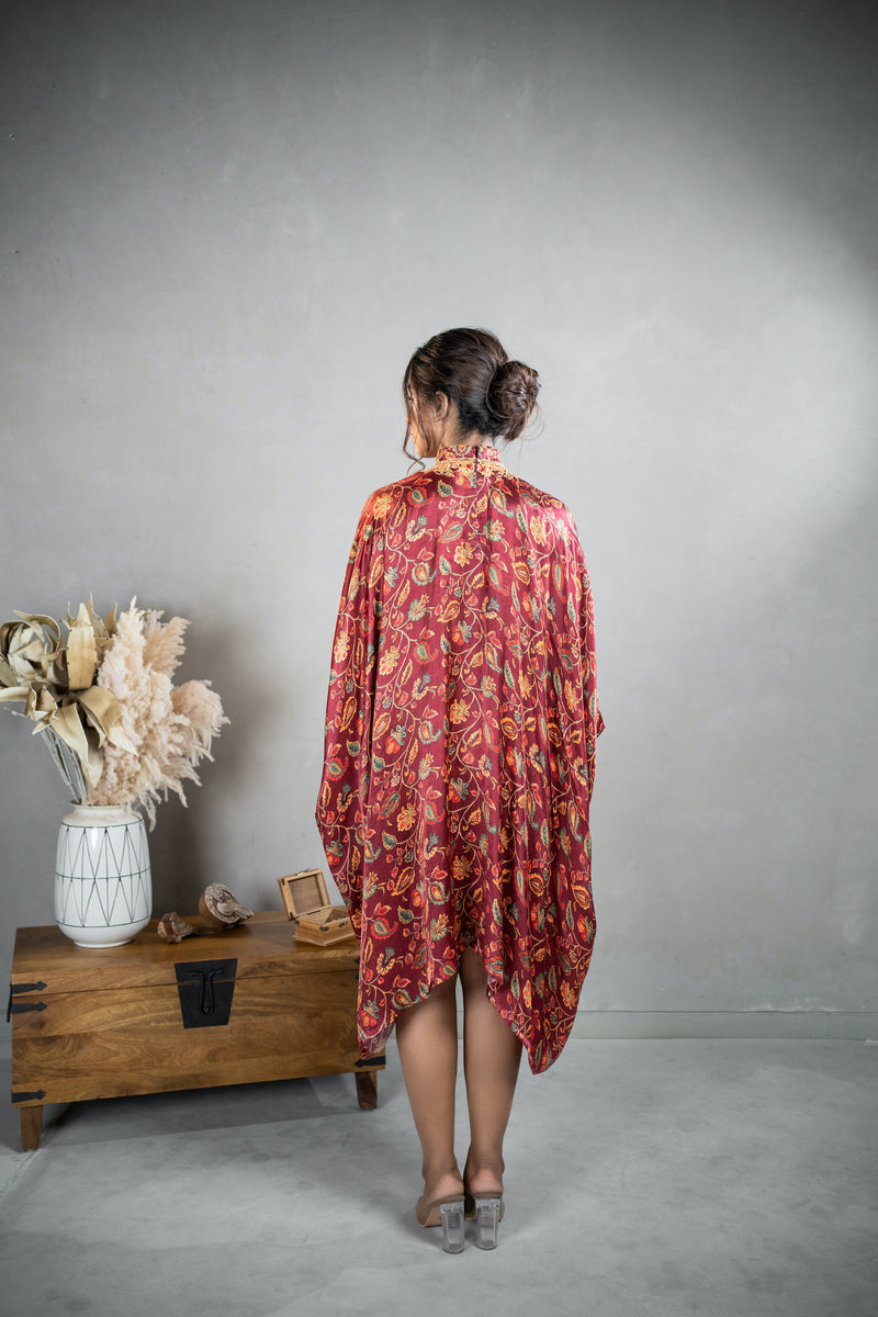 Aurora Red Tunic Dress – MERAKHI