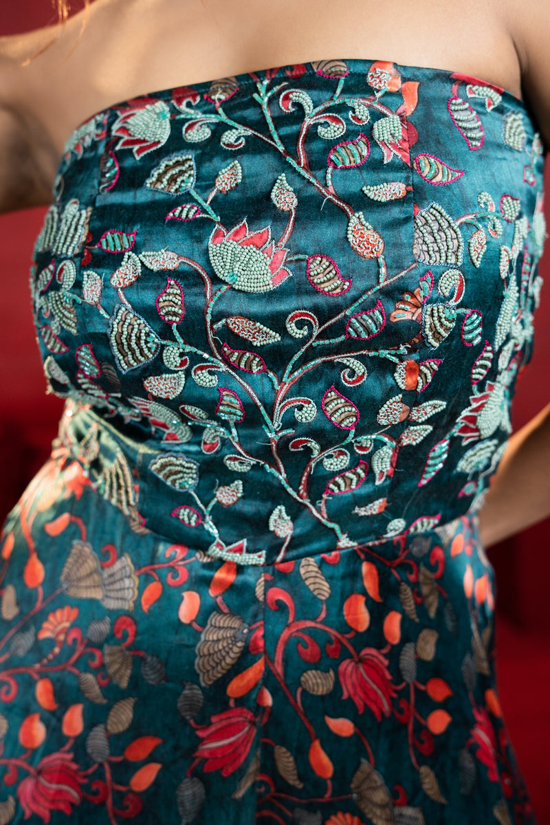 Aurora Teal Jumpsuit – MERAKHI